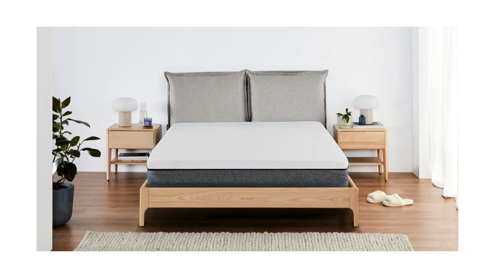 Sierra Timber Bed Frame (Double, Queen & King) - Ecosa